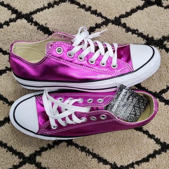 Converse | Shoes | Converse Chuck Taylor Metallic Magenta Glow | Poshmark
